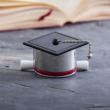Graduation Clock with Mortar Board and Scroll | The Gift Experience