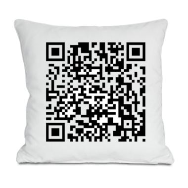 Personalised QR Code Cushion - Novelty Gift Ideas | The Gift Experience