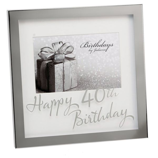 Happy 40th Birthday Photo Frame | The Gift Experience