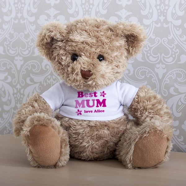 Personalised Best Mum/Mummy Teddy Bear | The Gift Experience
