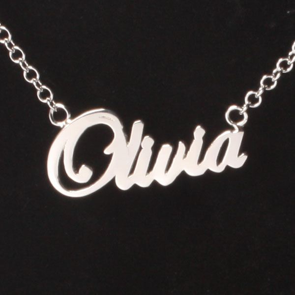 Solid Silver Name Necklace | The Gift Experience