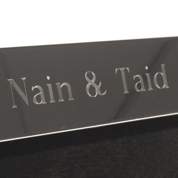 Nain & Taid Shiny Silver Frame | The Gift Experience