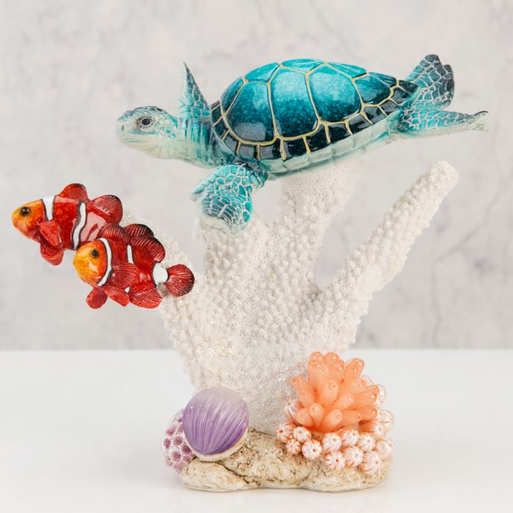 Naturecraft Resin Figurine Turtle & Clown Fish | The Gift Experience