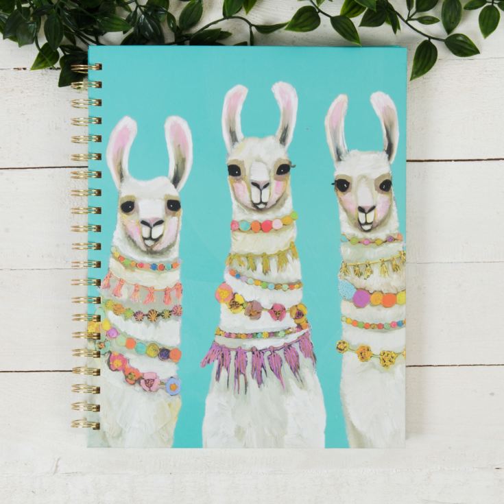 Boho Llamas by Eli Halpin - Extra Large A4 Spiral Notebook | The Gift ...