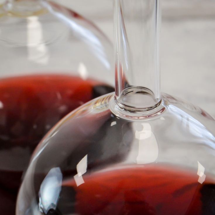 Set Of 2 Upside Down Wine Glasses