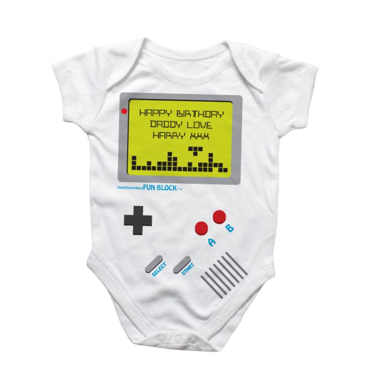Personalised Game Baby Grow | The Gift Experience