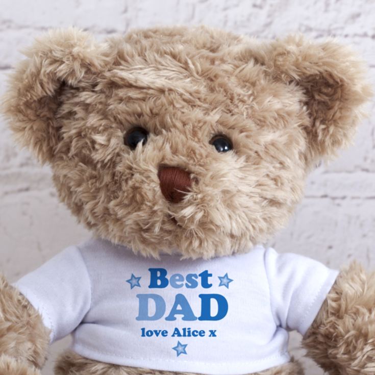 Personalised Best Dad/Daddy Teddy Bear | The Gift Experience