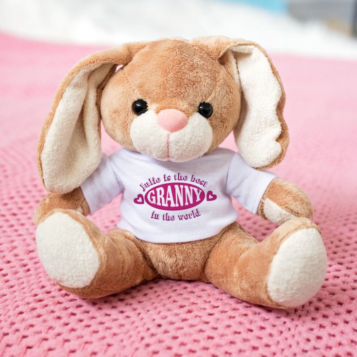 The Best Granny in the World Personalised Bunny Rabbit | The Gift ...