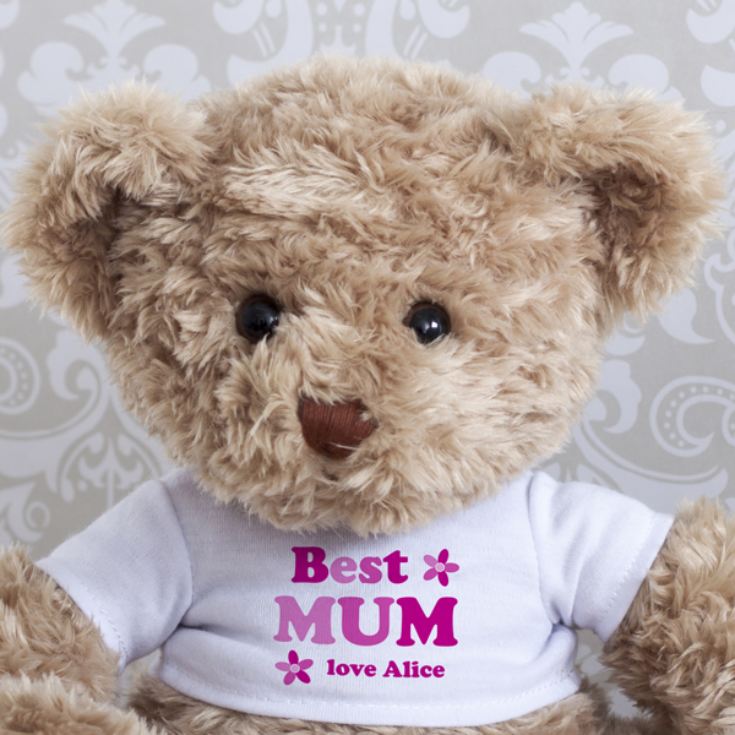 Personalised Best Mum/Mummy Teddy Bear | The Gift Experience