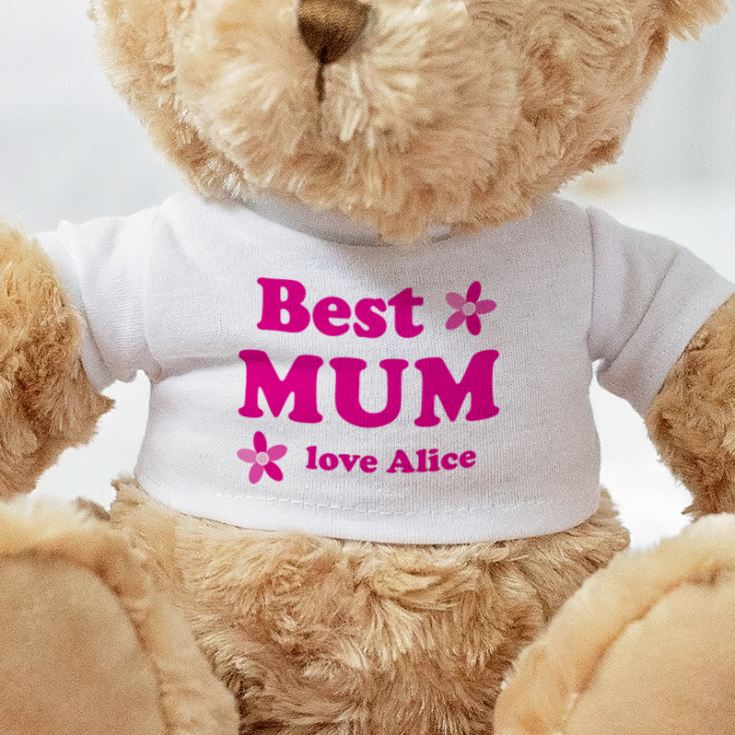 Personalised Best Mum/Mummy Teddy Bear | The Gift Experience