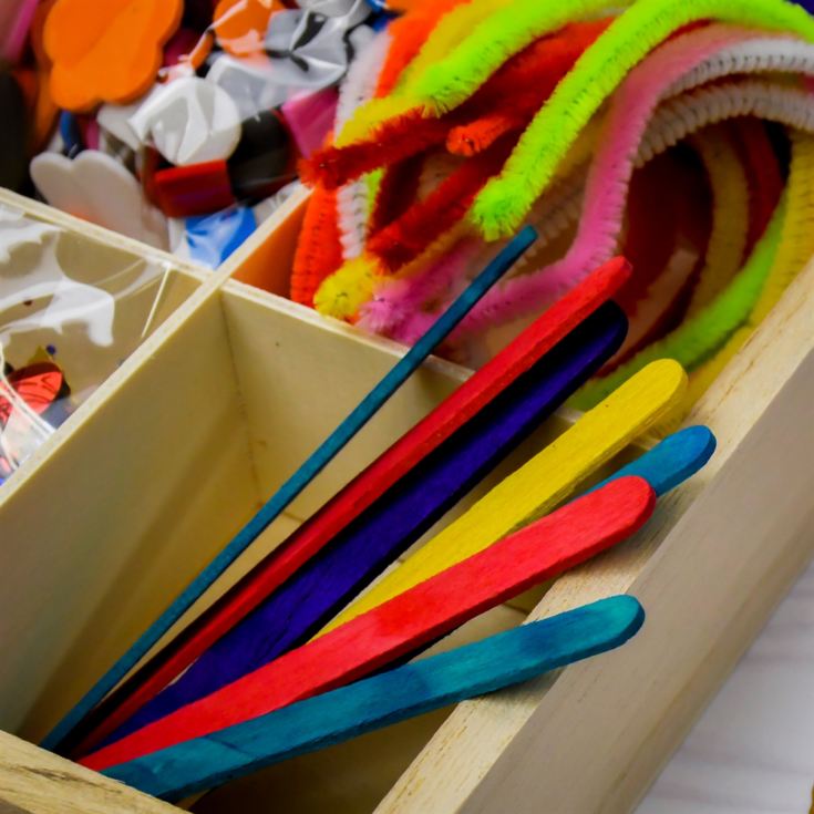 Personalised Kids Filled Wooden Craft Box | The Gift Experience