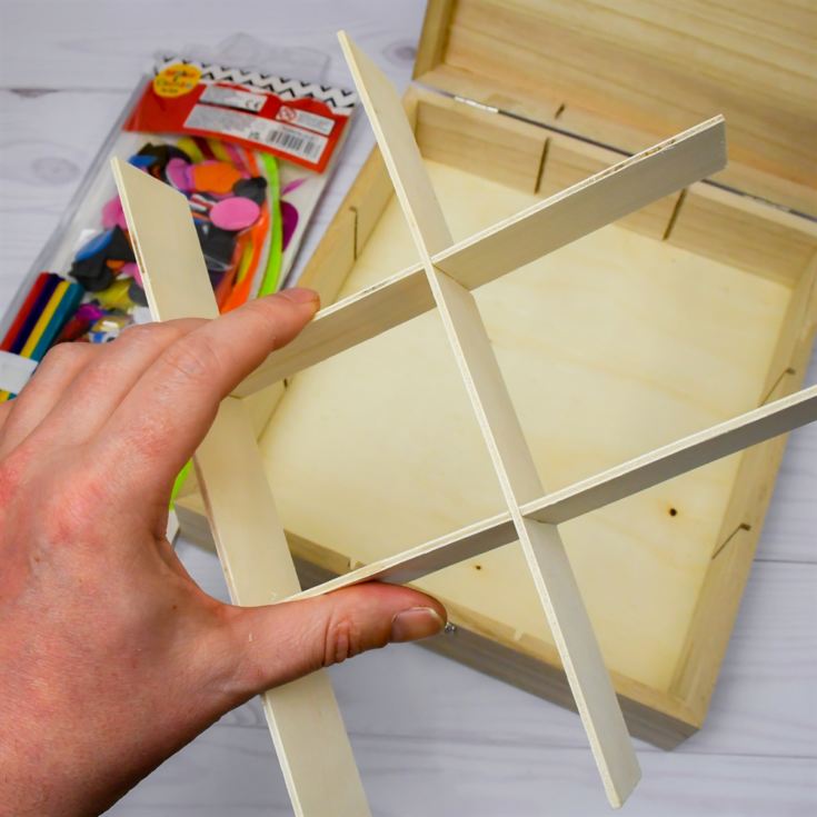 Personalised Kids Filled Wooden Craft Box | The Gift Experience