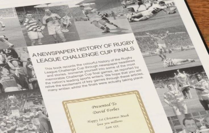 Challenge Cup Rugby League Newspaper Book - Leatherette cover | The ...