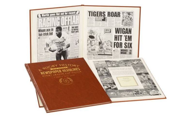 Challenge Cup Rugby League Newspaper Book - Leatherette cover | The ...