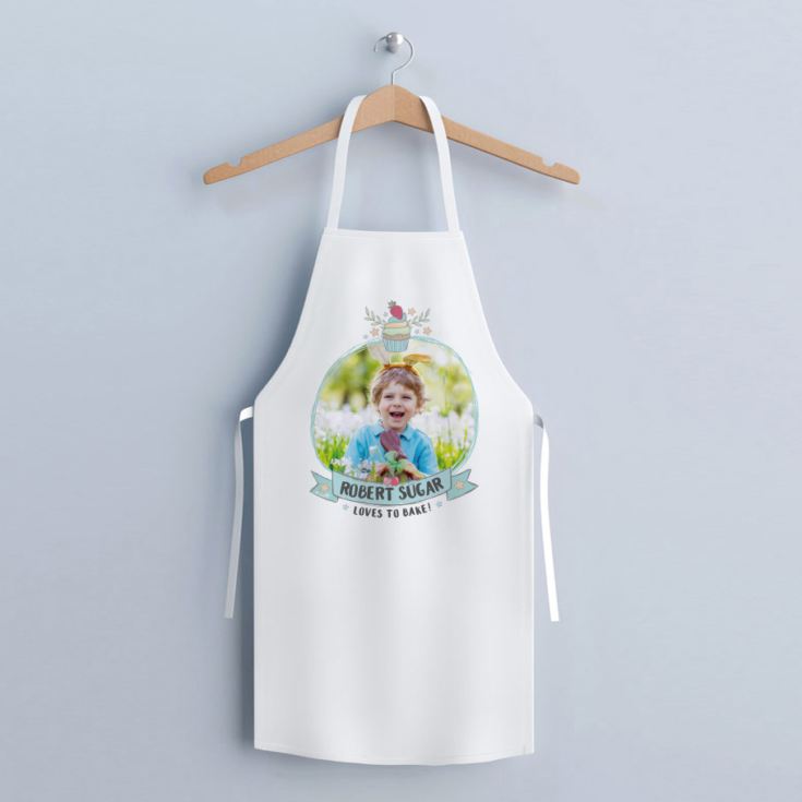 Personalised Photo Upload Boys Apron | The Gift Experience