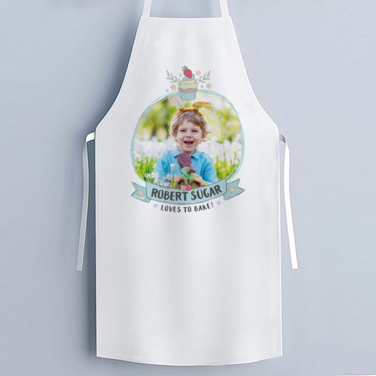 Personalised Photo Upload Boys Apron | The Gift Experience