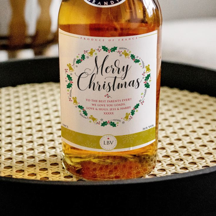 Personalised Christmas Brandy | The Gift Experience