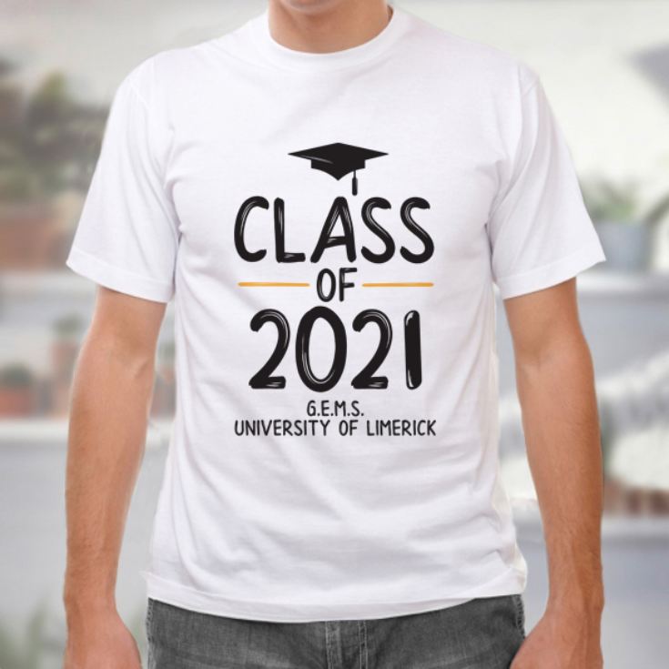 Personalised Class Of Graduation Male T-Shirt | The Gift Experience