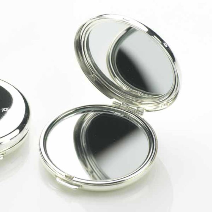 Personalised Round Compact Mirror | The Gift Experience