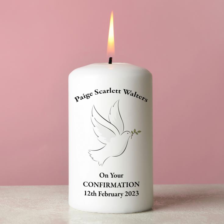 Personalised Confirmation Candle | The Gift Experience