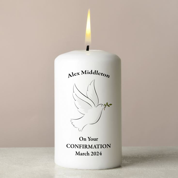 Personalised Confirmation Candle | The Gift Experience