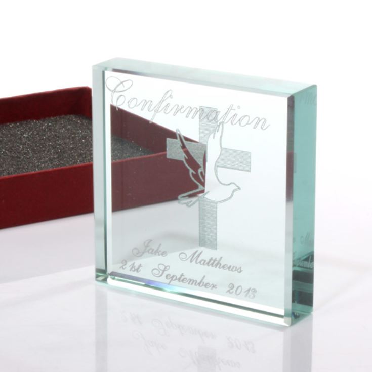 Confirmation Day Engraved Glass Keepsake | The Gift Experience