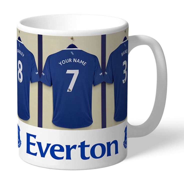 Personalised Everton Dressing Room Mug | The Gift Experience