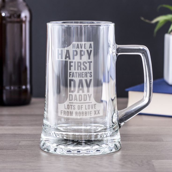 Personalised First Father's Day No 1 Pint Tankard | The Gift Experience