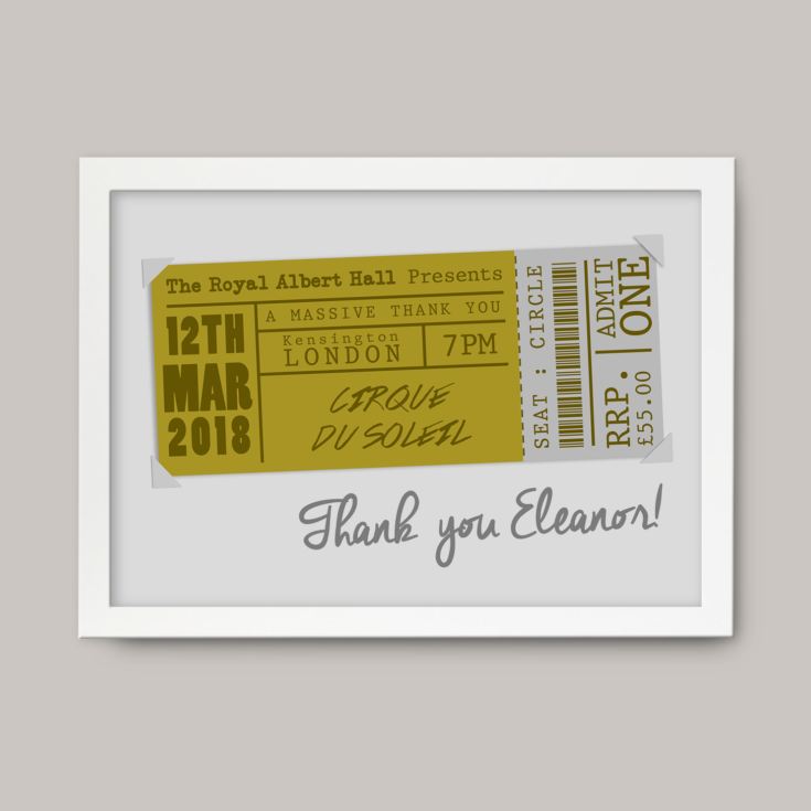 Personalised Concert Ticket Posters | The Gift Experience