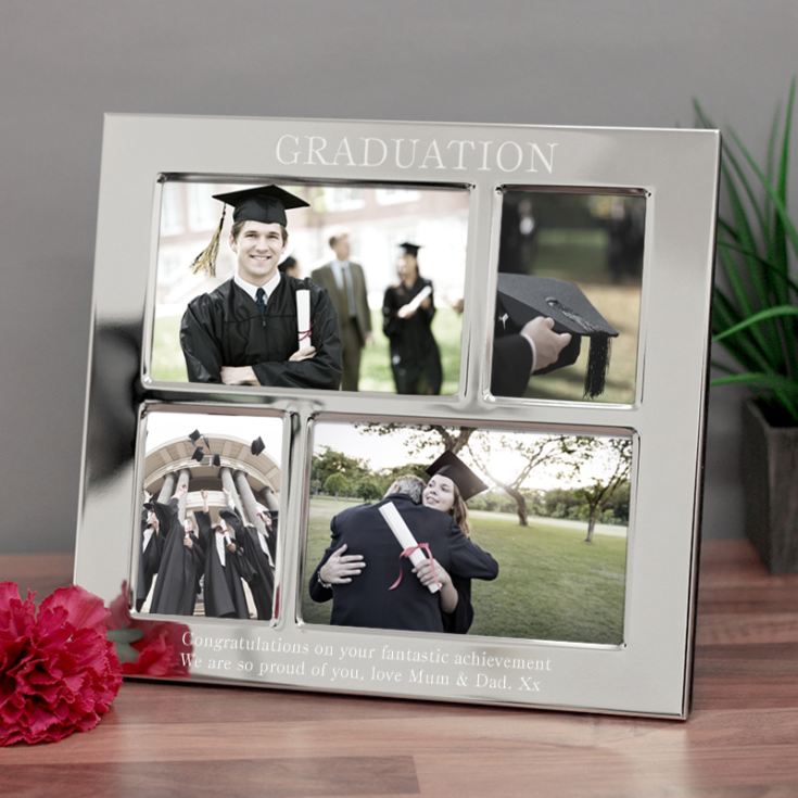 Graduation Engraved Collage Photo Frame | The Gift Experience