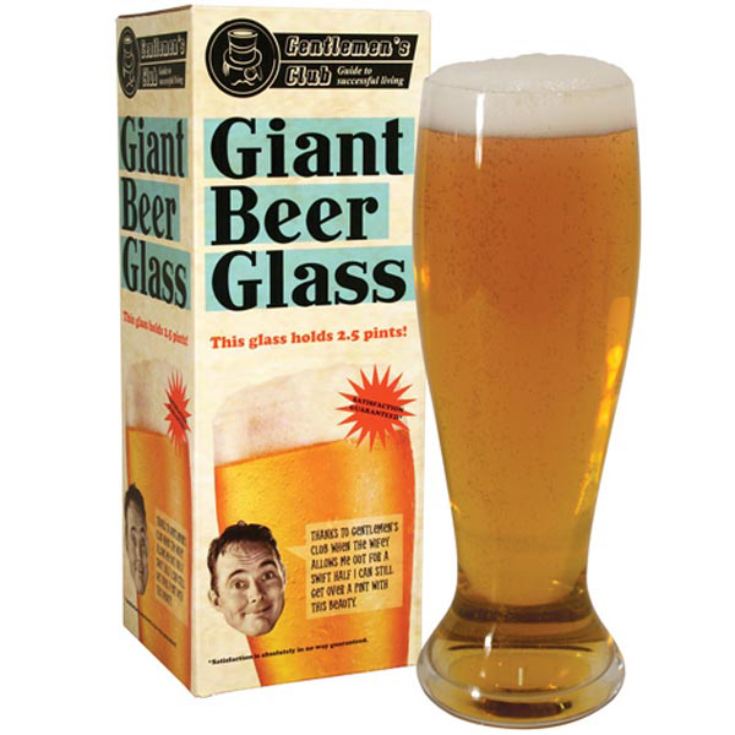 Personalised Giant Beer Glass The T Experience