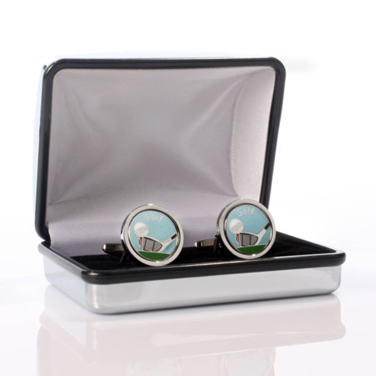 Personalised Golf Club and Ball Cufflinks | The Gift Experience