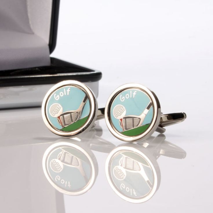 Personalised Golf Club and Ball Cufflinks | The Gift Experience