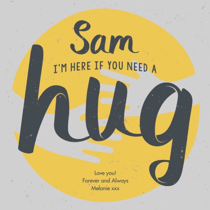 Personalised Hug Cushion