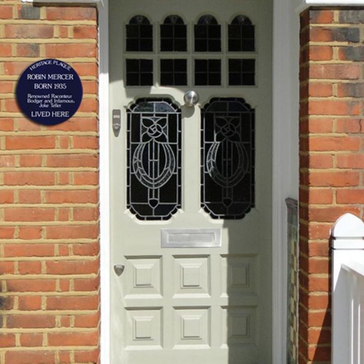 Personalised Spoof Blue Heritage Plaques | The Gift Experience