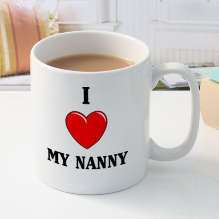 Personalised I Heart My Nanny Mug | The Gift Experience