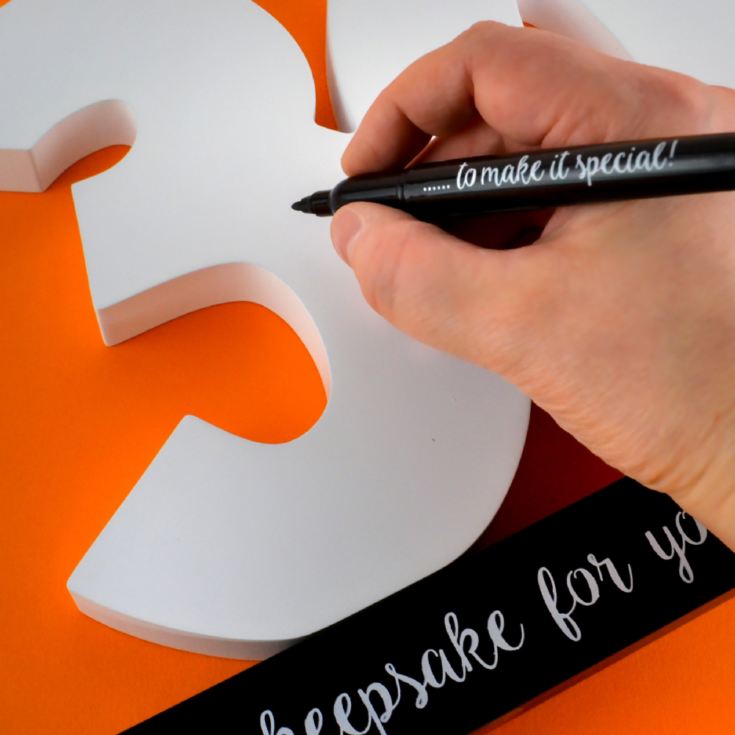 30th Birthday Signature Numbers and Pen