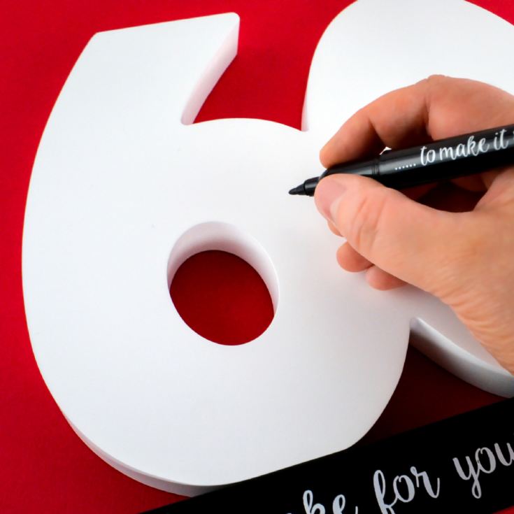 60th Birthday Signature Number