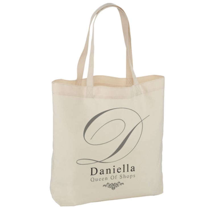 Personalised Initial Shoulder Tote Bag | The Gift Experience