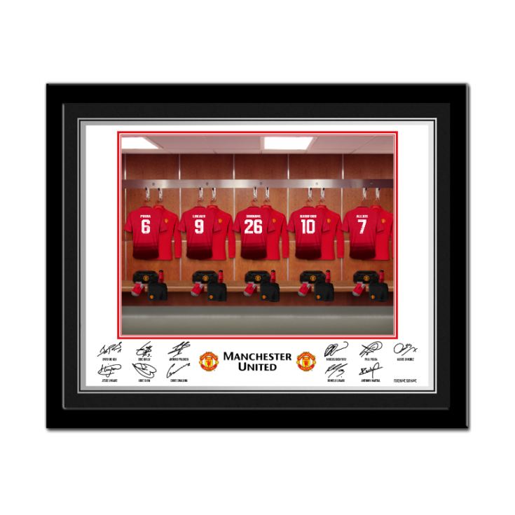 Personalised Football Dressing Room Framed Photo | The Gift Experience