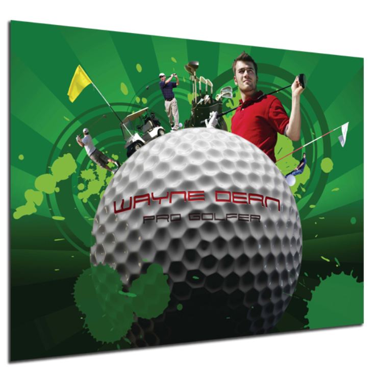 Personalised A3 Golf Montage Poster | The Gift Experience