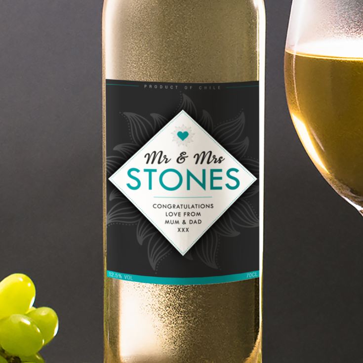 Personalised Mr & Mrs White Wine | The Gift Experience