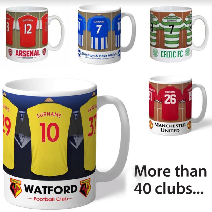 Personalised Football Dressing Room Mug | The Gift Experience
