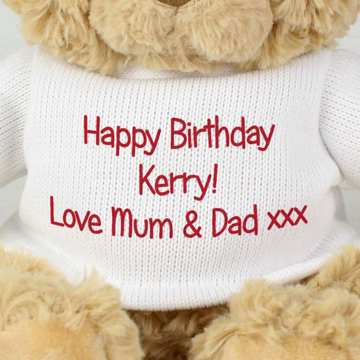 Personalised Teddy Message Bear | The Gift Experience