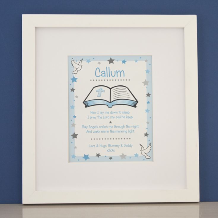 Personalised Prayer Boys Framed Print | The Gift Experience