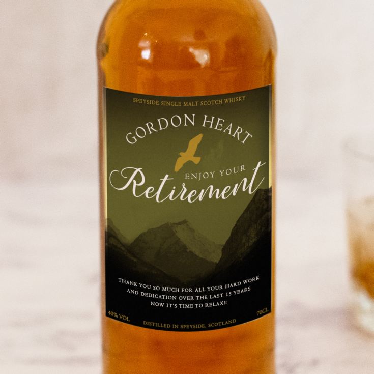 Personalised Retirement Single Malt Whisky | The Gift Experience