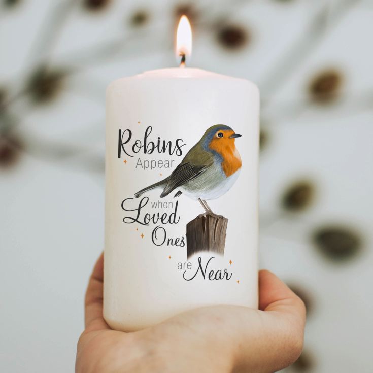 Personalised Robin Appear When Loved Ones Are Near Candle | The Gift ...