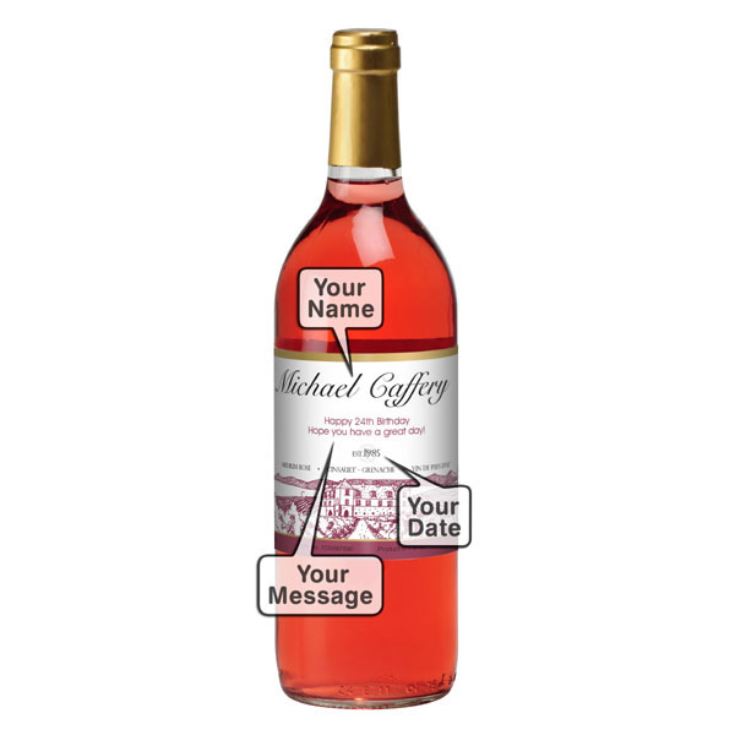 Rose Wine And Personalised Glasses Set The T Experience