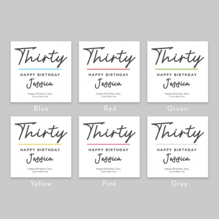 Personalised Classy 30th Birthday Mug | The Gift Experience