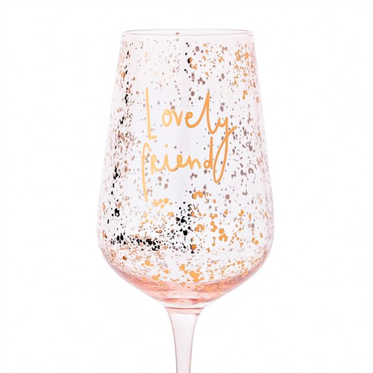 "Lovely Friend" Wine Glass | The Gift Experience